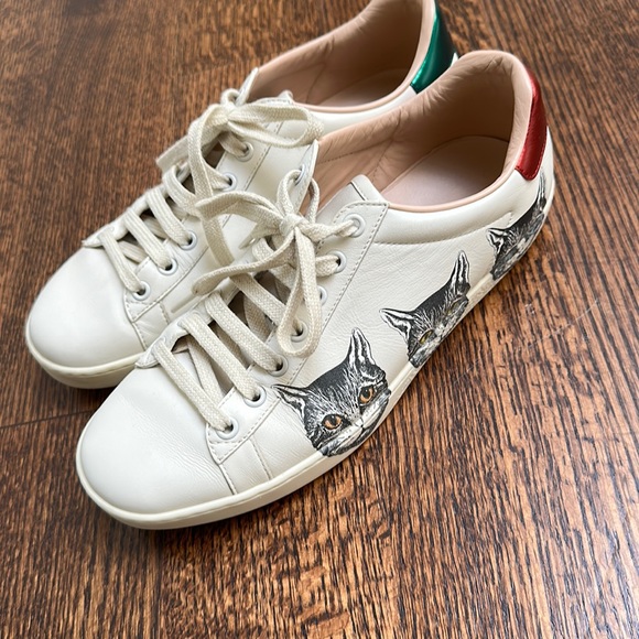 Gucci | Shoes | Gucci Ace Cat Sneaker | Poshmark